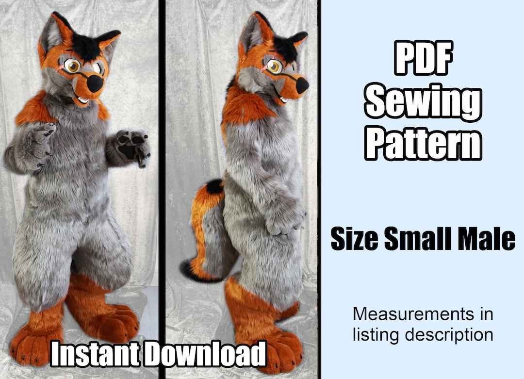 DIGITAL Digitigrade Bodysuit Pattern for Fursuits - PDF Download - Etsy