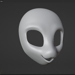Slim Kemono 3d-model STL Fursuit Head Base for 3d-printing - Etsy