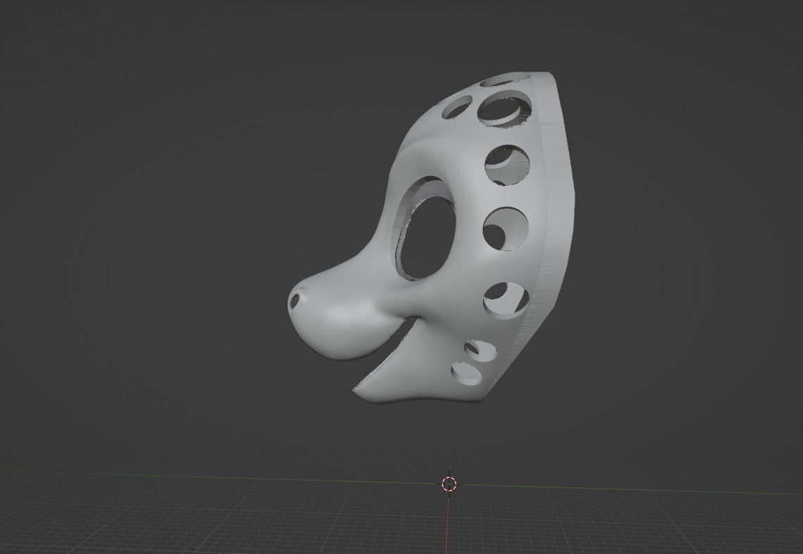 Kemono Dragon 3d-model STL Fursuit Head Base for 3d-printing - Etsy UK