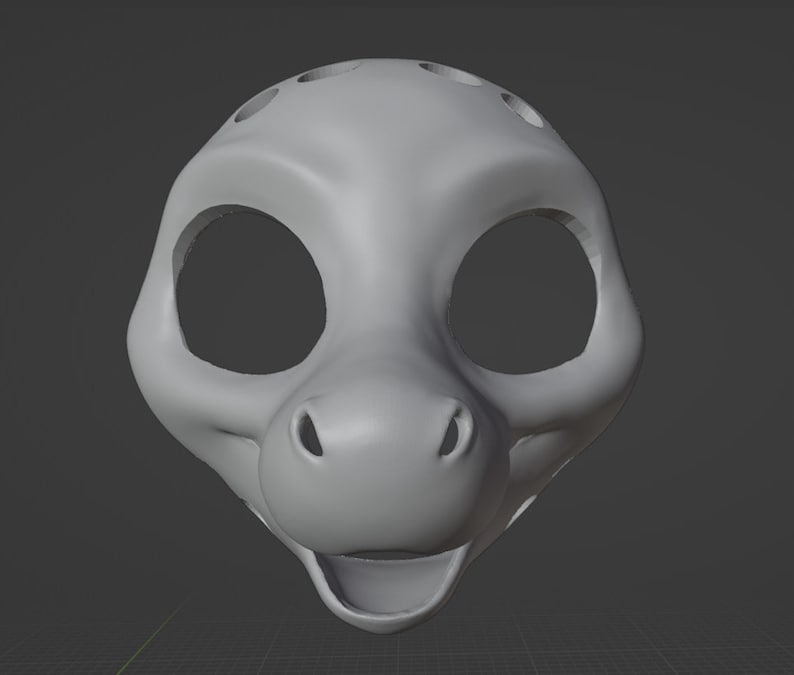 Kemono Dragon 3d-model STL Fursuit Head Base for 3d-printing - Etsy UK