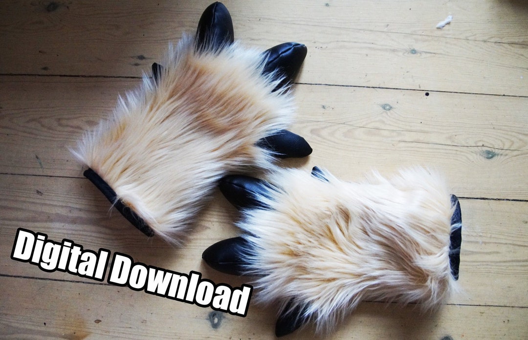 DIGITAL Deer Hand Paw Pattern for Fursuits - PDF Download - Etsy
