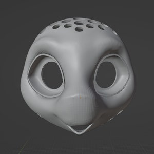 Avali 3d-model STL Fursuit Head Base for 3d-printing - Etsy