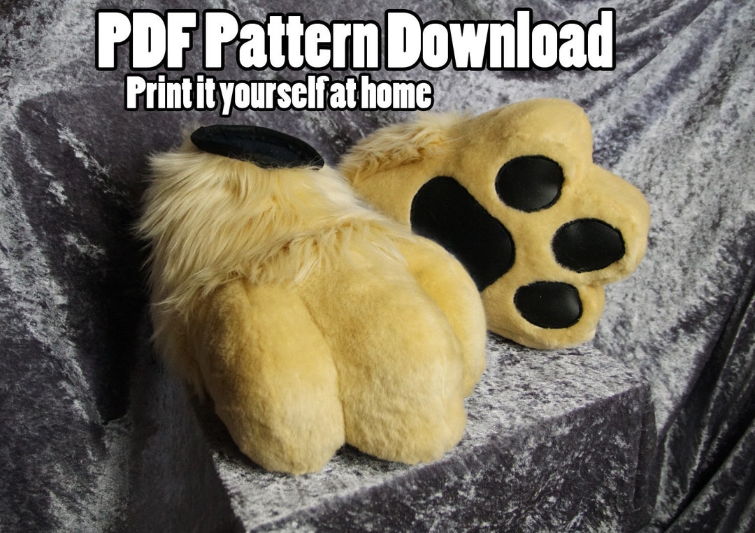 DIGITAL 3 Toed Stompy Sock Paws Pattern for Fursuits - PDF Download - Etsy