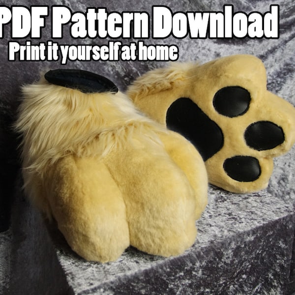 3 Toed Fursuit Foot Pattern - Etsy