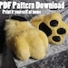 DIGITAL 3 Toed Stompy Sock Paws Pattern for Fursuits - PDF Download - Etsy