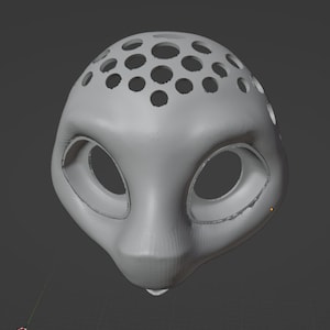 Avali 3d-model STL Fursuit Head Base for 3d-printing - Etsy