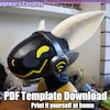 DIGITAL Foam Crow Skull Base for Fursuits PDF Download - Etsy