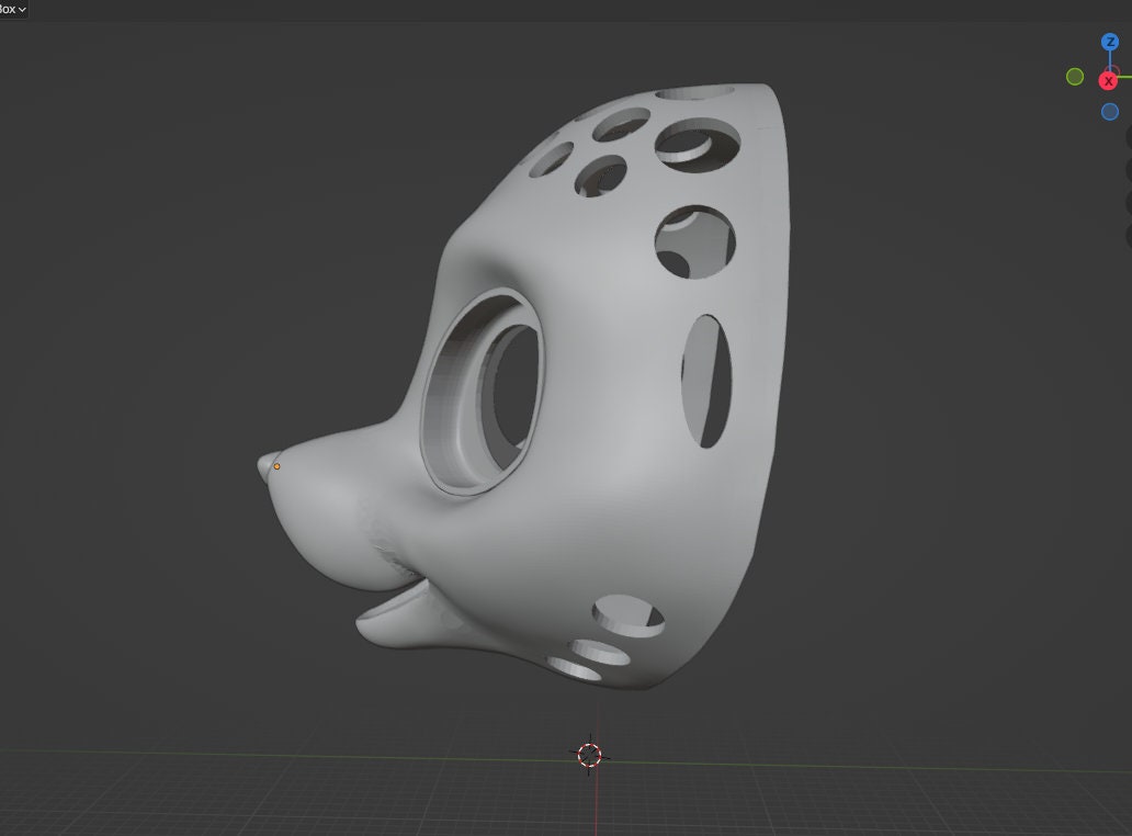 Kemono Fox 3d-model STL Fursuit Head Base for 3d-printing | for Pla ...