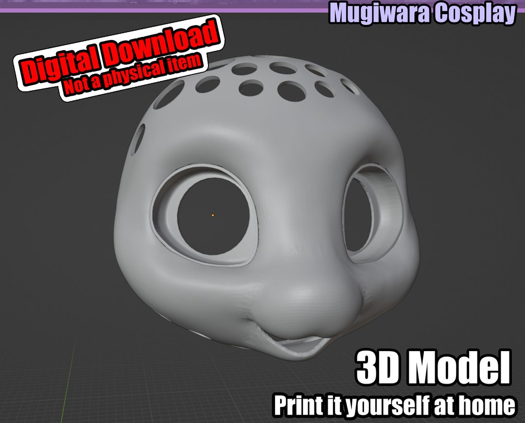 Kemono 3d-model STL Fursuit Head Base for 3d-printing - Etsy