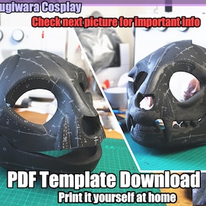 DIGITAL Foam Cat Skull Base for Fursuits - PDF Download - Etsy
