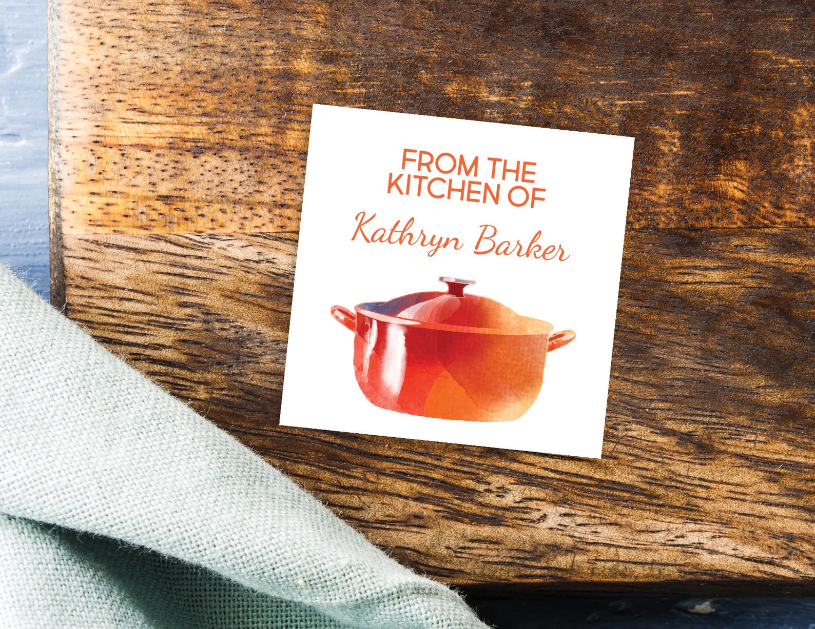 Dutch Oven "from the Kitchen Of" Square Stickers 2.5" X 2.5" - Etsy