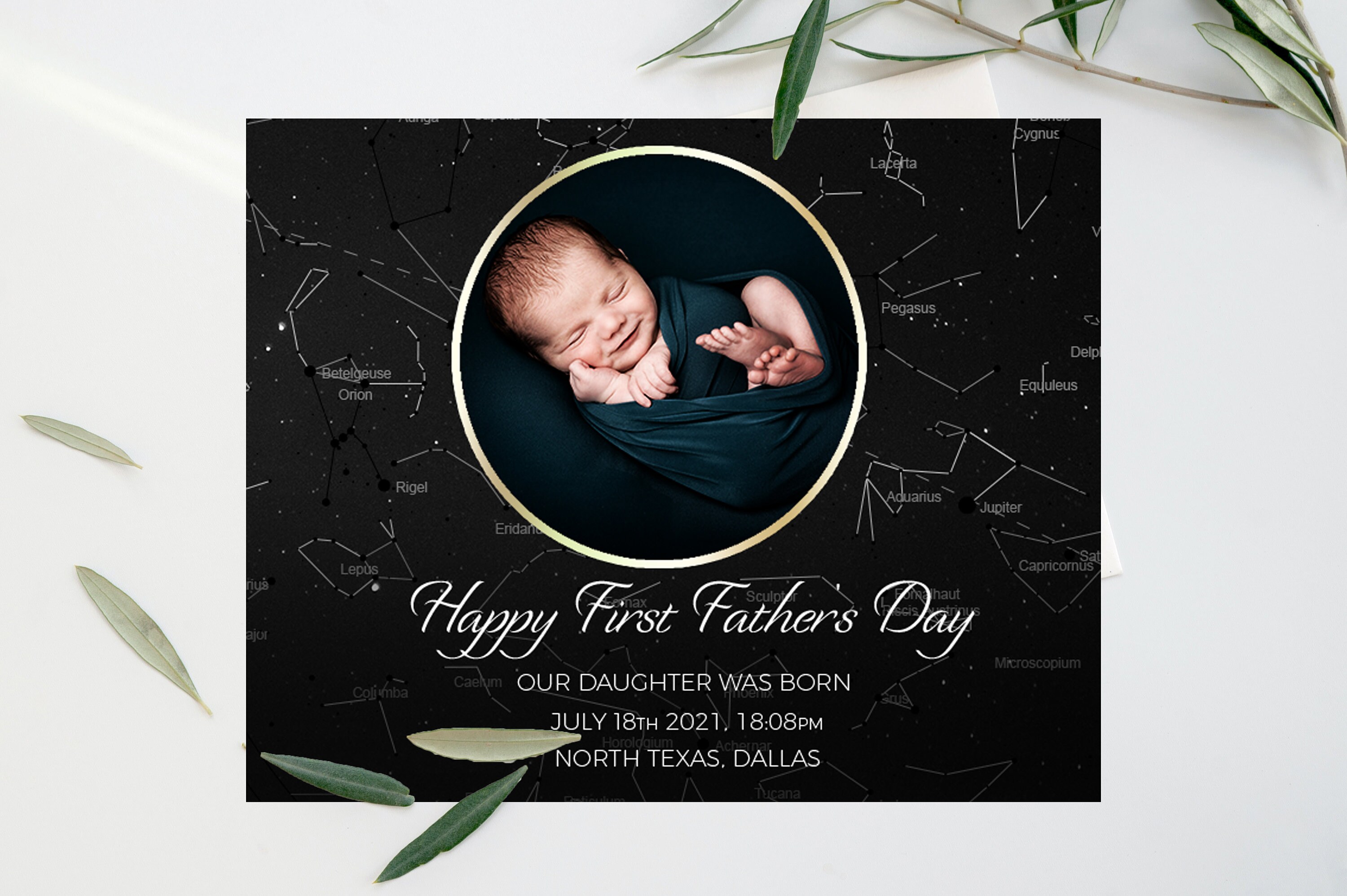 Custom Star Map With PHOTO, Night Sky Map Poster, Personalized Star Map ...