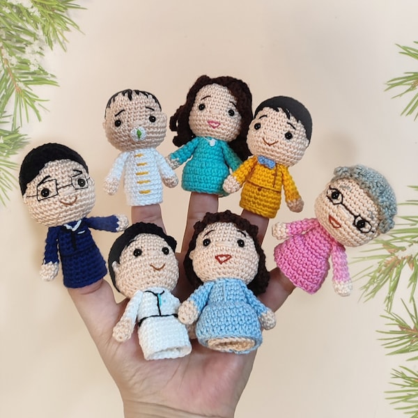 Finger Family Puppets - Etsy