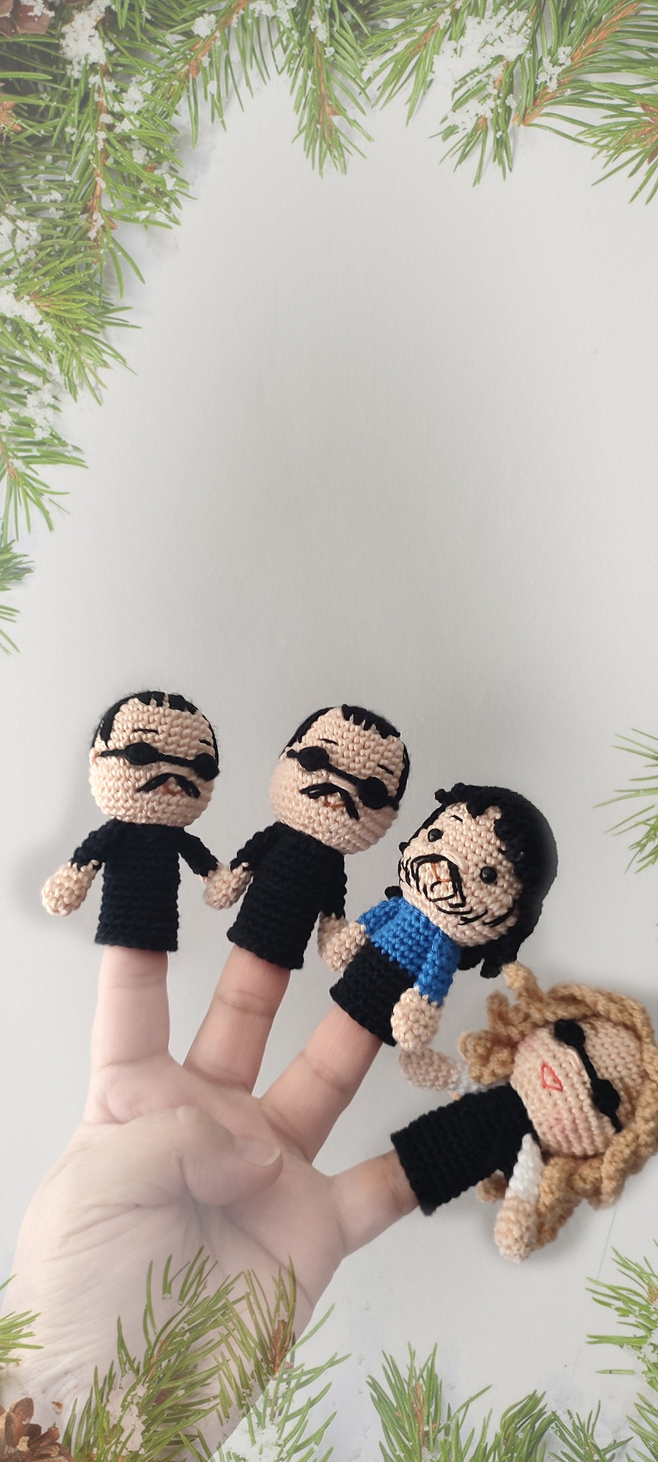 Personalized Family Finger Puppets: Custom Crochet Educational Toys - Etsy