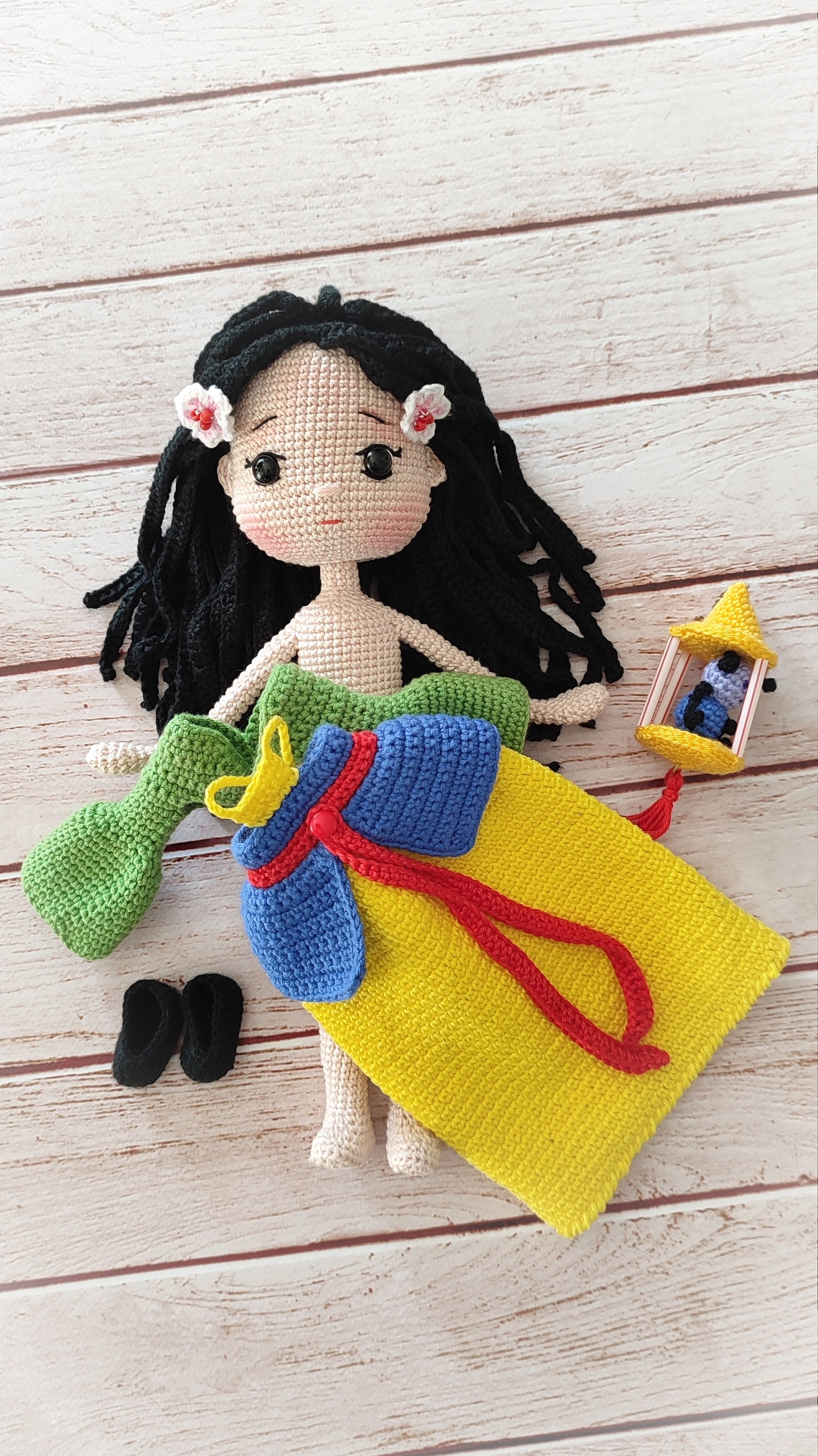 Crochet Princess Mulan Doll Pattern: Amigurumi Warrior (english PDF ...
