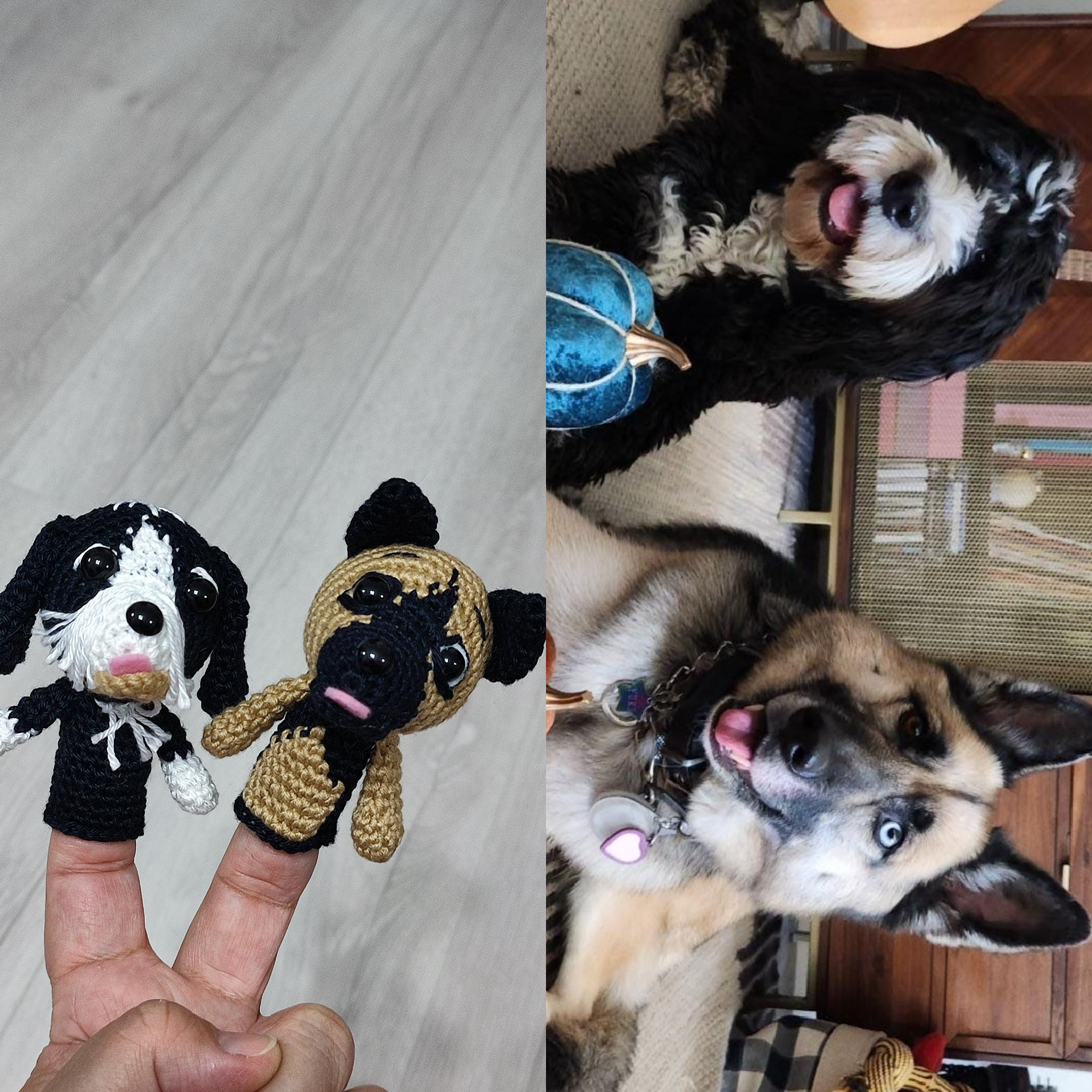 Personalized Family Finger Puppets: Custom Crochet Educational Toys - Etsy