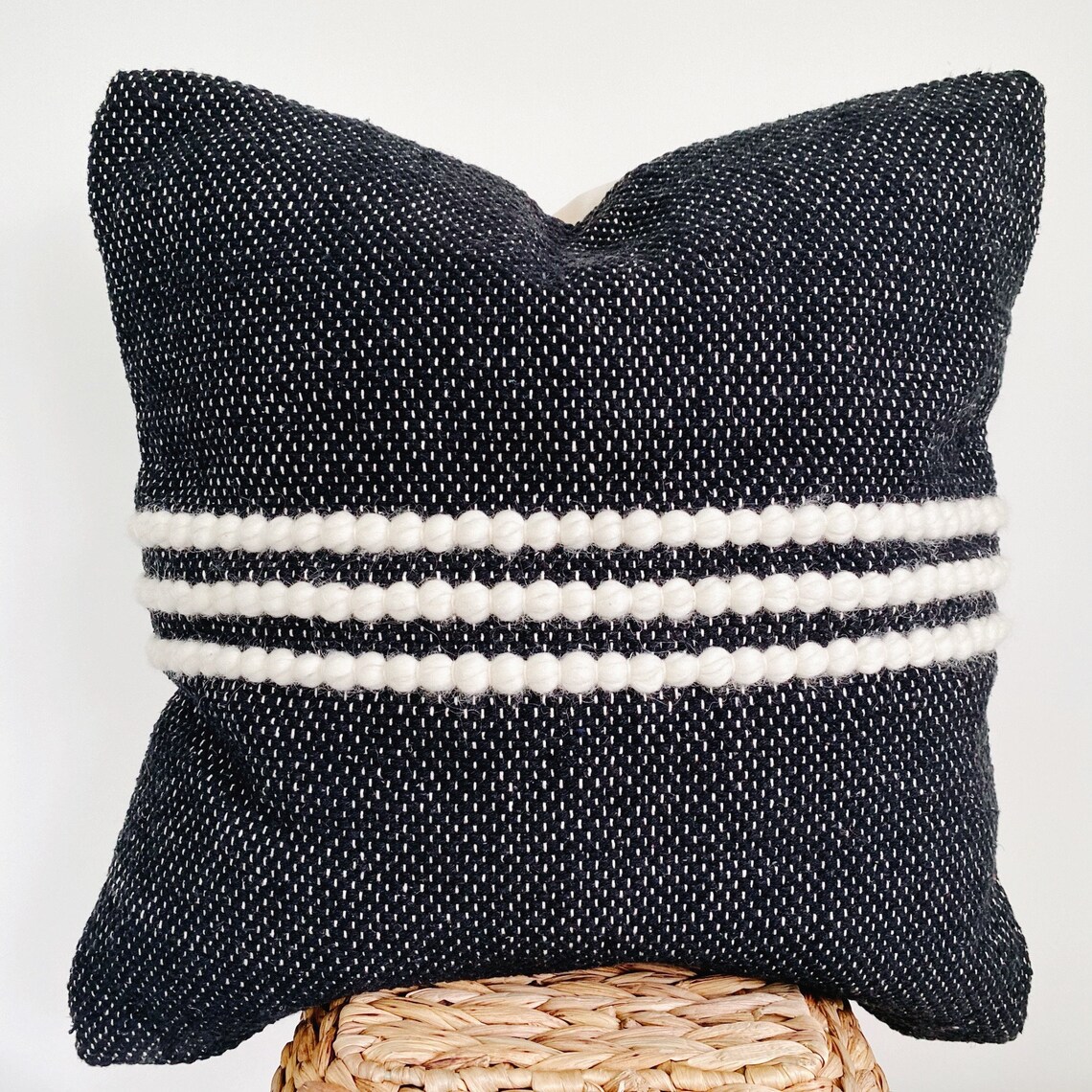 Throw Pillows, Set3 Pillows, Pillows Combo, Black and Neutral Sofa ...