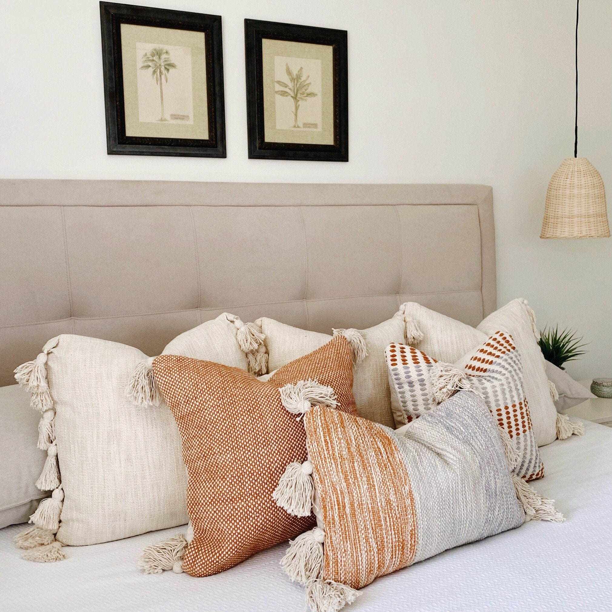 Spring Pillow Combo Set4 Throw Pillows Pastel Farmhouse - Etsy