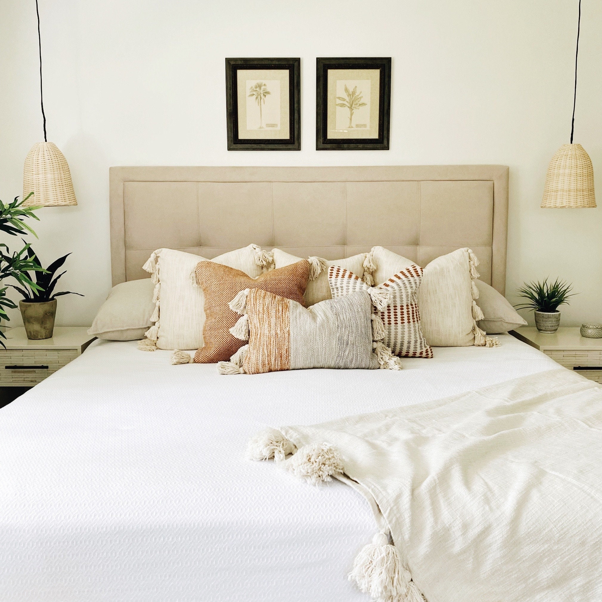 Spring Pillow Combo Set4 Throw Pillows Pastel Farmhouse - Etsy