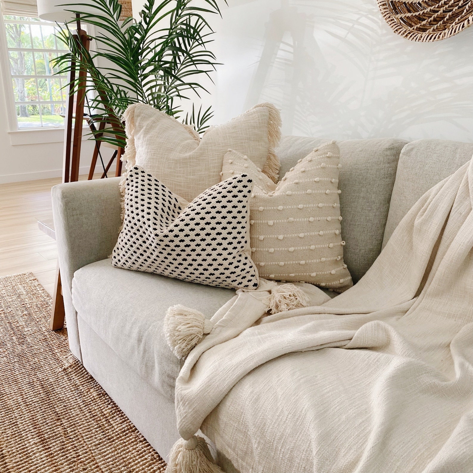Throw Pillows Set3 Pillows Pillows Combo Black and Neutral - Etsy