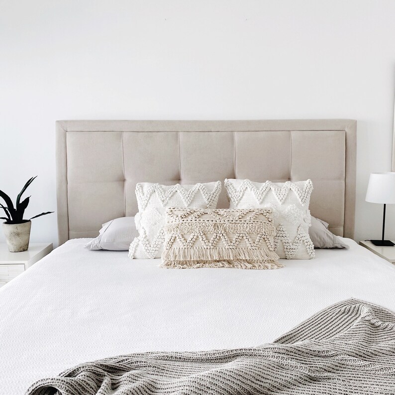 White Lumbar Pillow Coastal Boho Pillow Cover Handwoven - Etsy