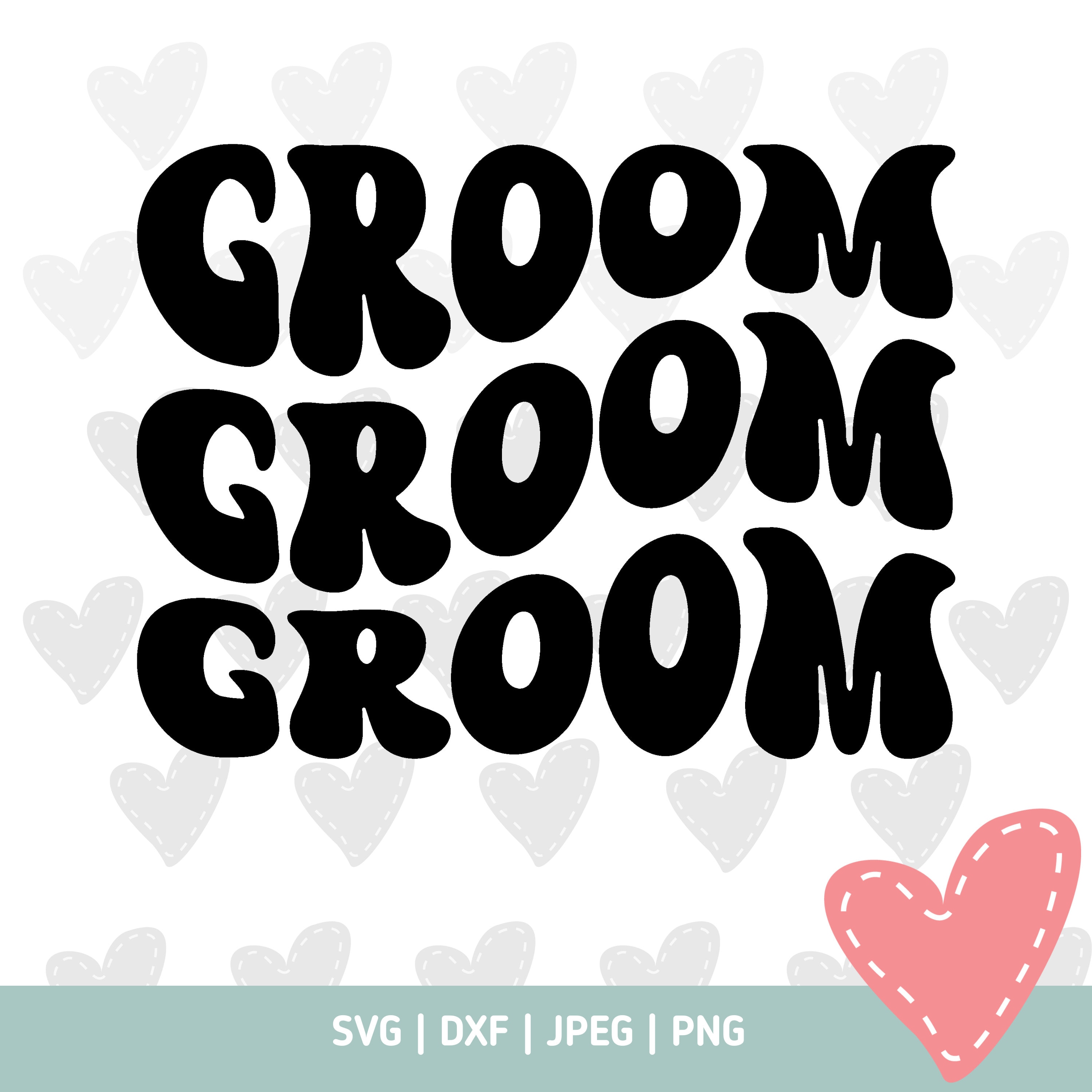 Groom SVG, Sublimation Design, Wavy Font SVG, Wedding Project - Etsy