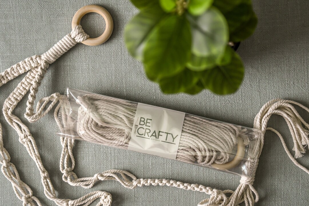 Macrame Plant Hanging DIY KIT for Beginners Macrame Plant Hanger Kit ...