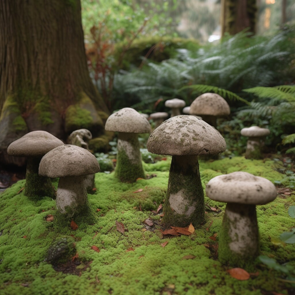 Stone “hypertufa” Mushroom Garden Statues - PDF Project Plans - Etsy