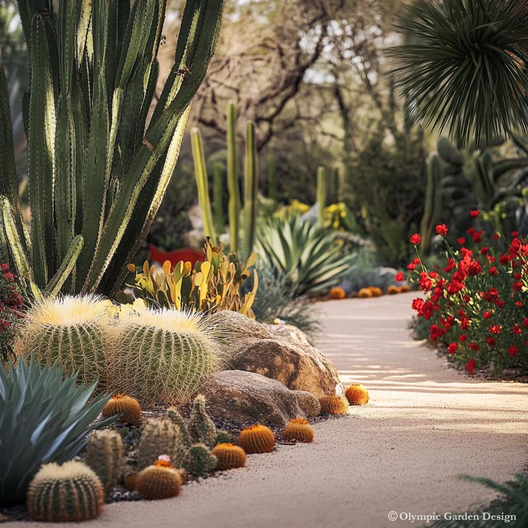 Professional Desert-themed Garden Design - Low Maintenance, Optimized ...