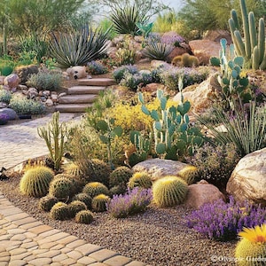 Professional Desert-themed Garden Design - Low Maintenance, Optimized ...
