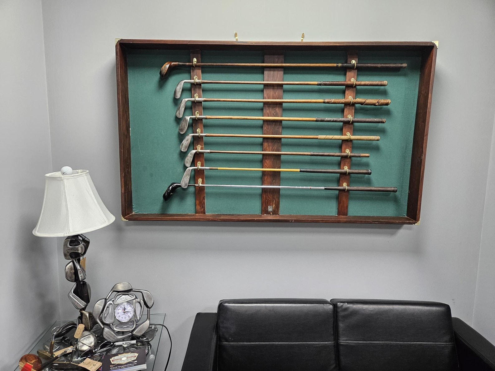 Custom Wall Art Golf Frame With Vintage Clubs - Etsy
