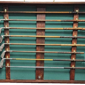 Custom Wall Art Golf Frame With Vintage Clubs - Etsy
