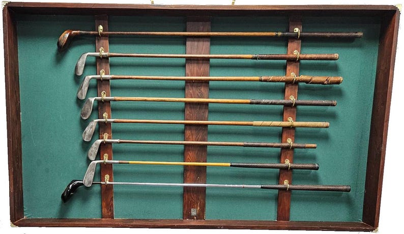 Custom Wall Art Golf Frame With Vintage Clubs - Etsy