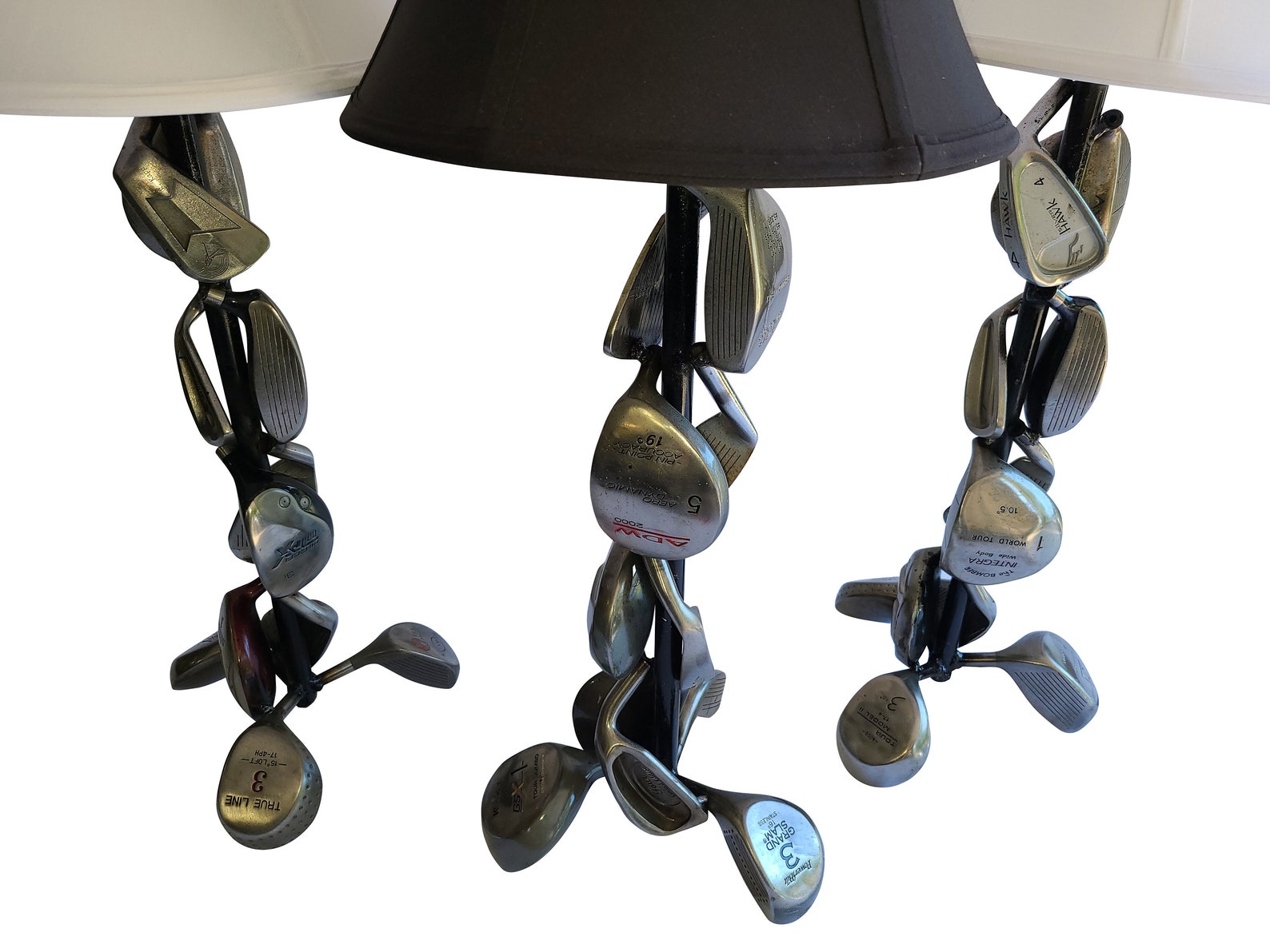 Golf Club Table Lamp Lamp Made From Recycled Vintage Golf Clubs Welded ...