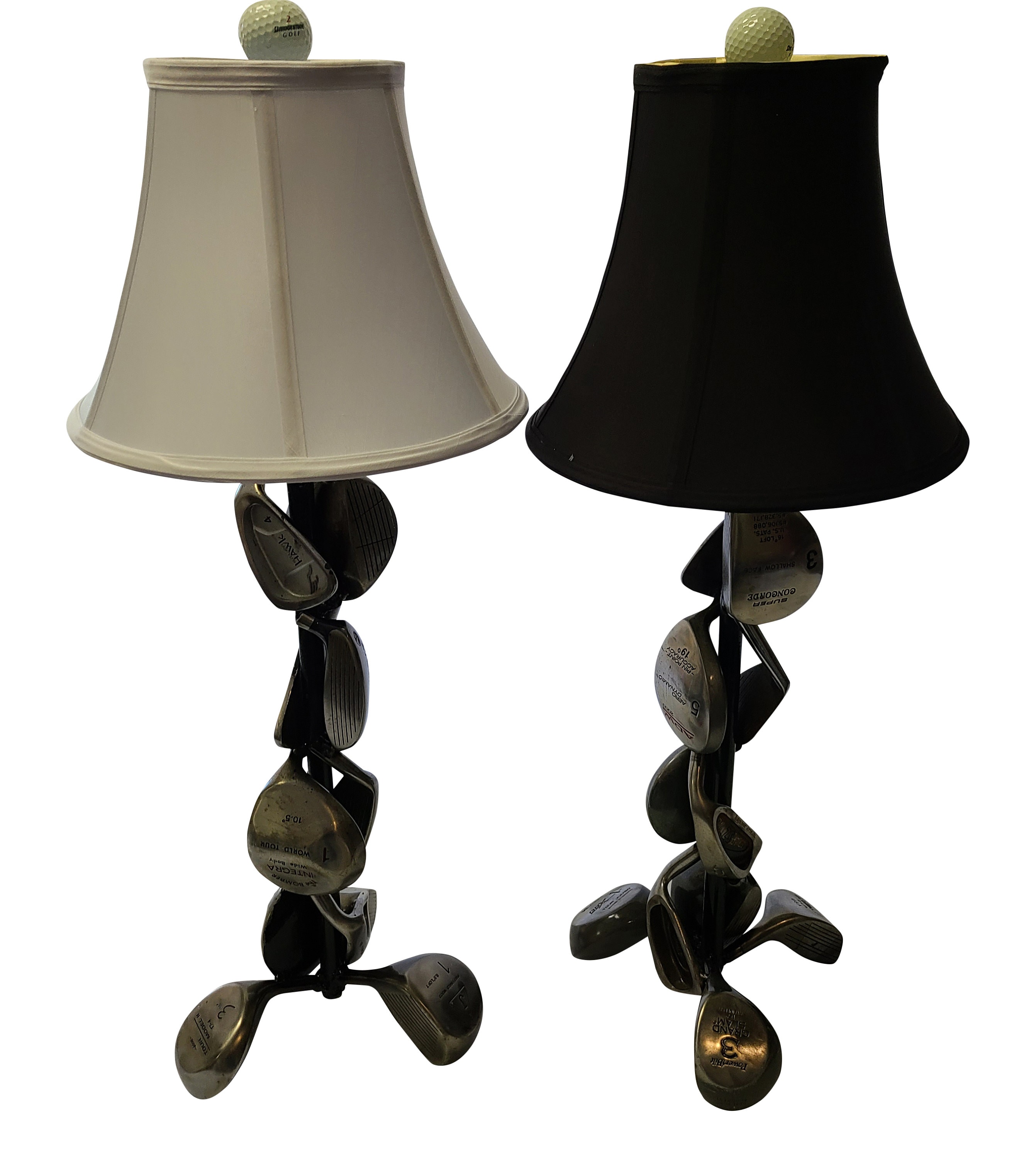 Golf Club Table Lamp Lamp Made From Recycled Vintage Golf Clubs Welded ...