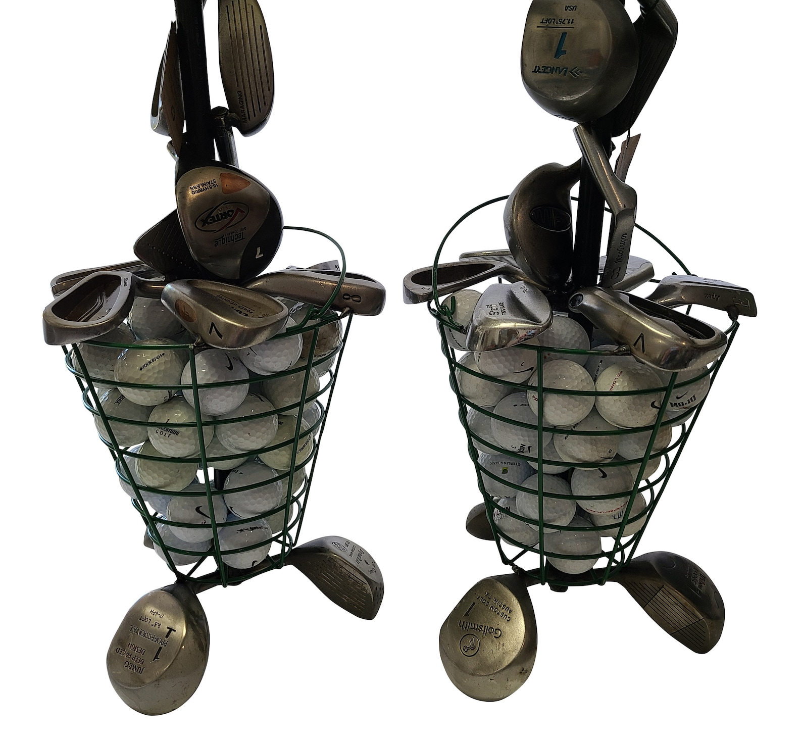 Golf Range Basket Table Lamp - Lamp Made From Recycled Vintage Golf ...