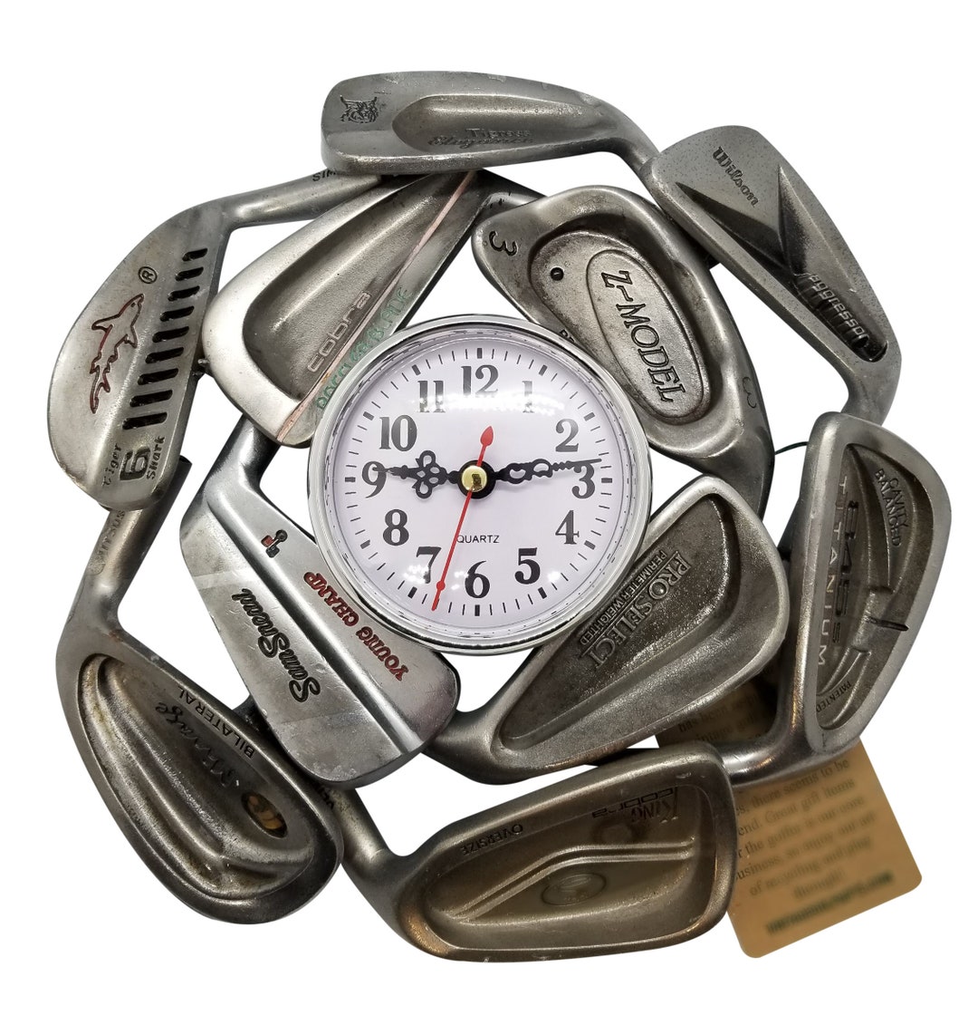 Golf Club Clock - Made From Recycled Golf Irons BEST SELLER! - Etsy
