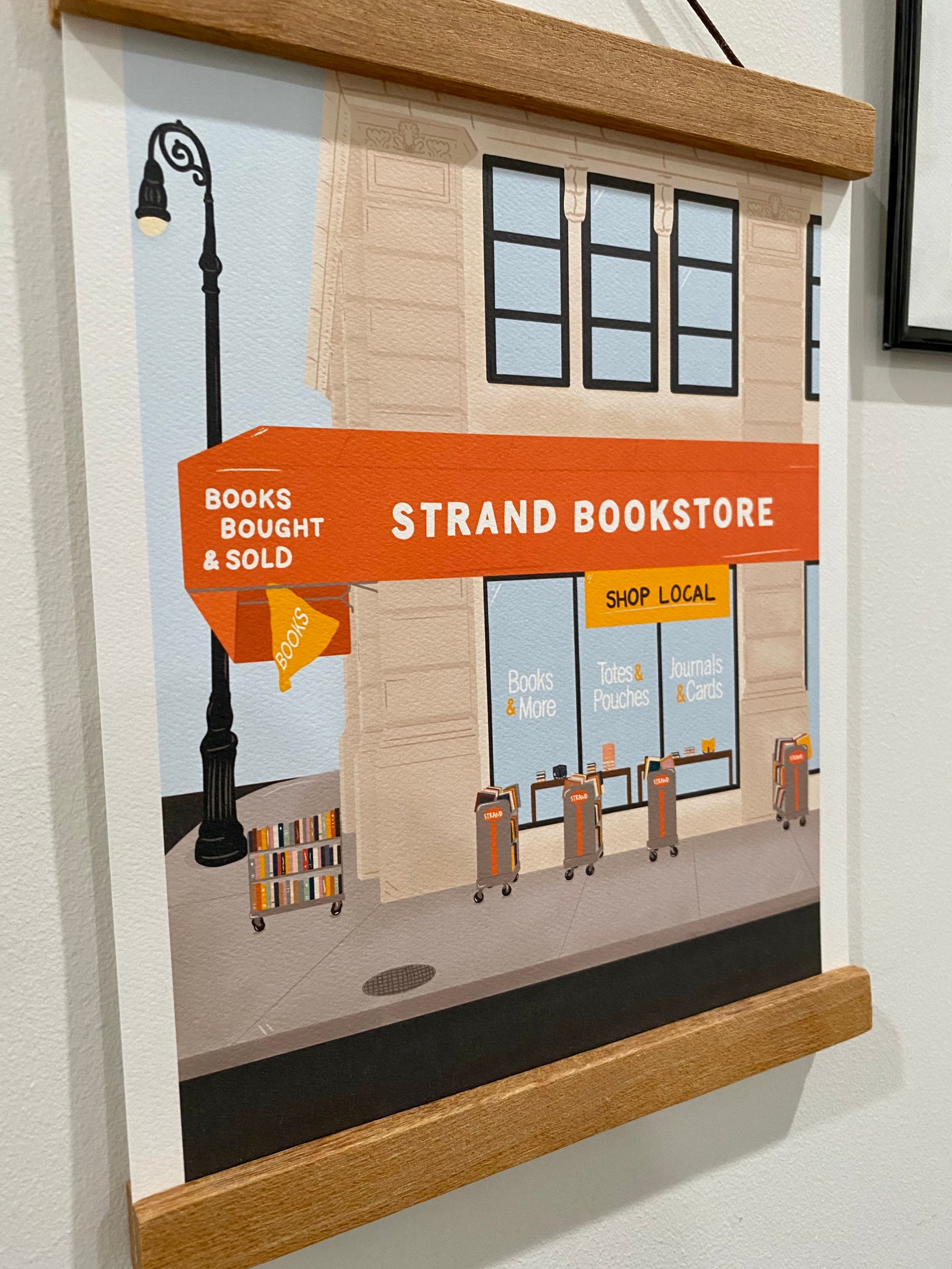 New York Bookshop Strand Bookstore Bookshop Art Print NYC | Etsy