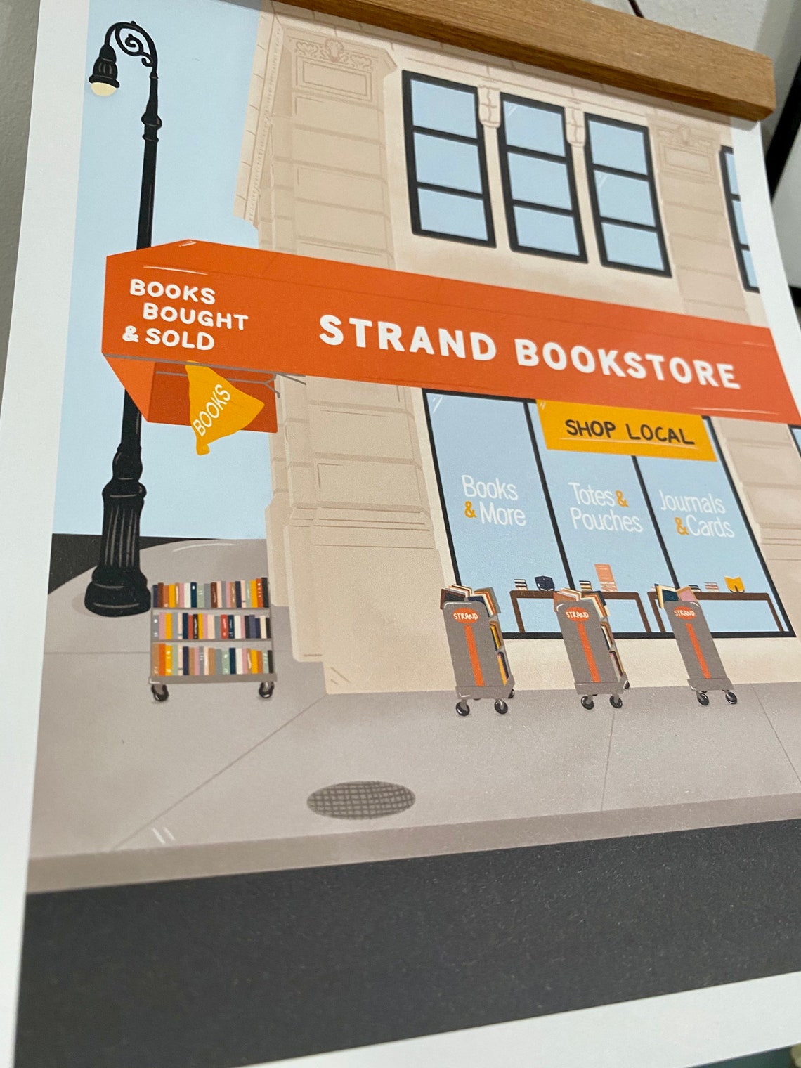 New York Bookshop Strand Bookstore Bookshop Art Print NYC - Etsy
