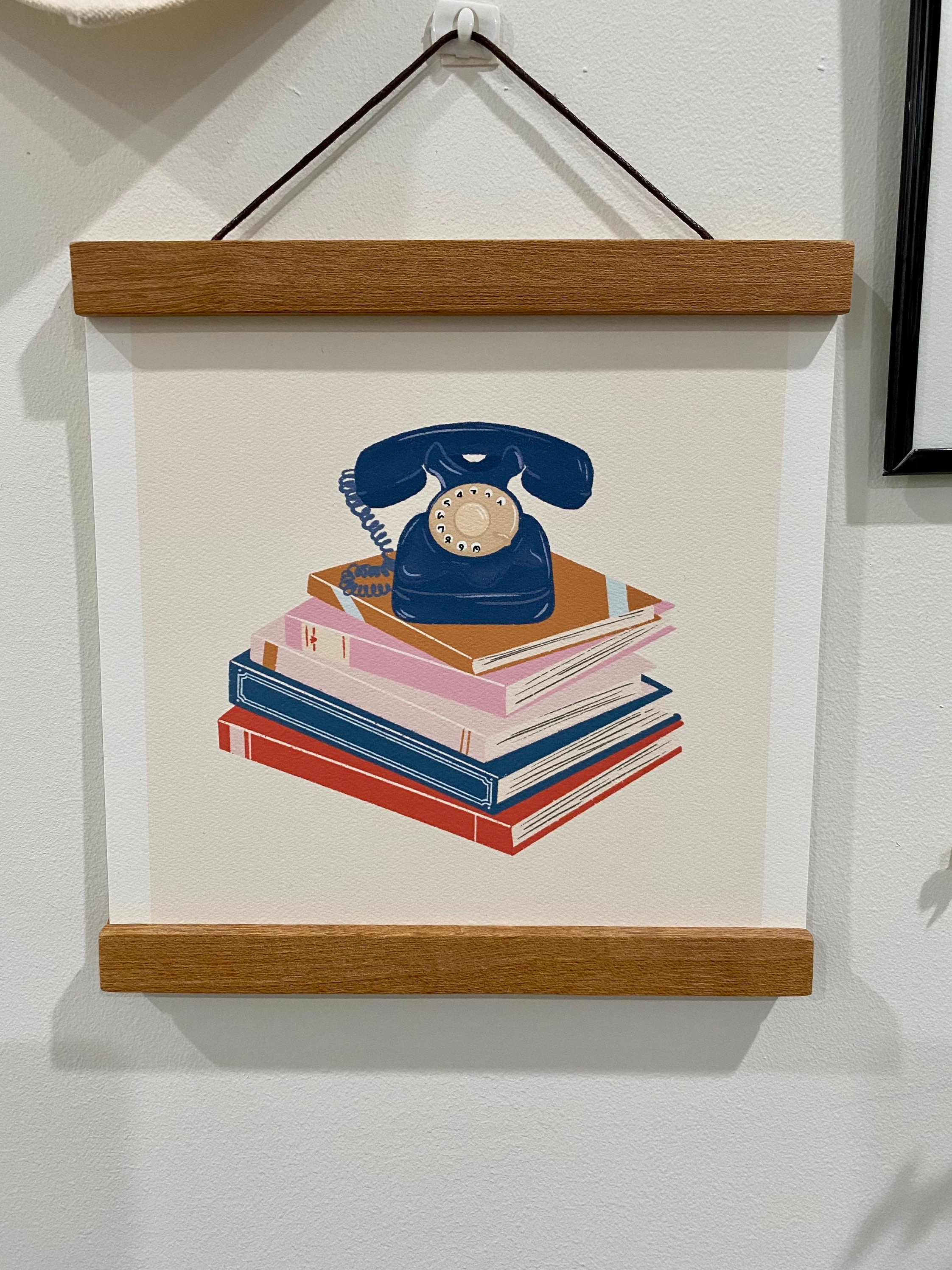 Book Stack Print Cute Book Print Office Wall Art Stack of | Etsy