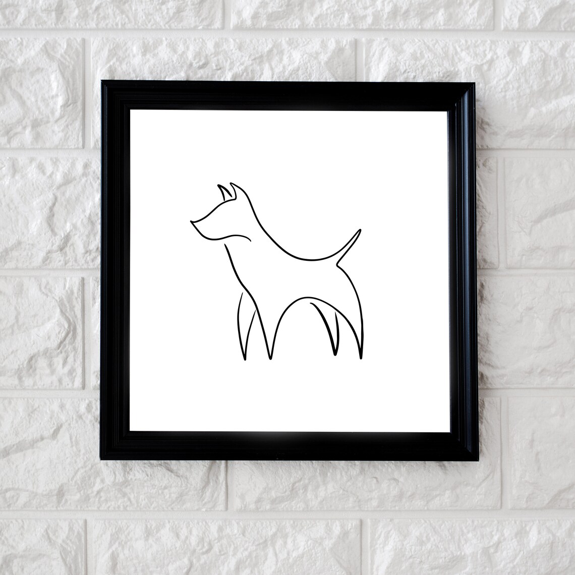 Dog Line Drawing, Dog Line Art, Printable Line Art, Printable Dog Line ...