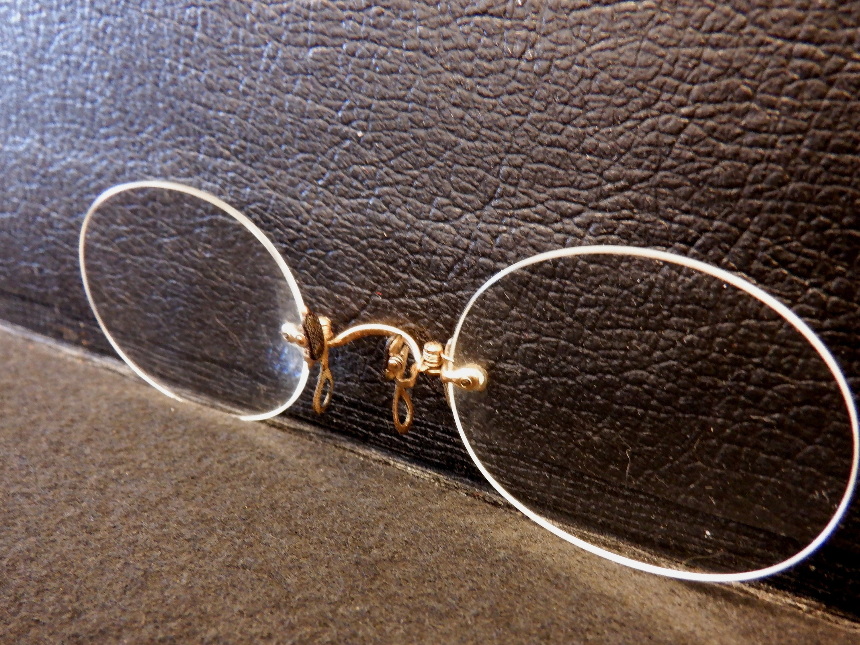 Antique Spring Nose Clip Glasses - Etsy