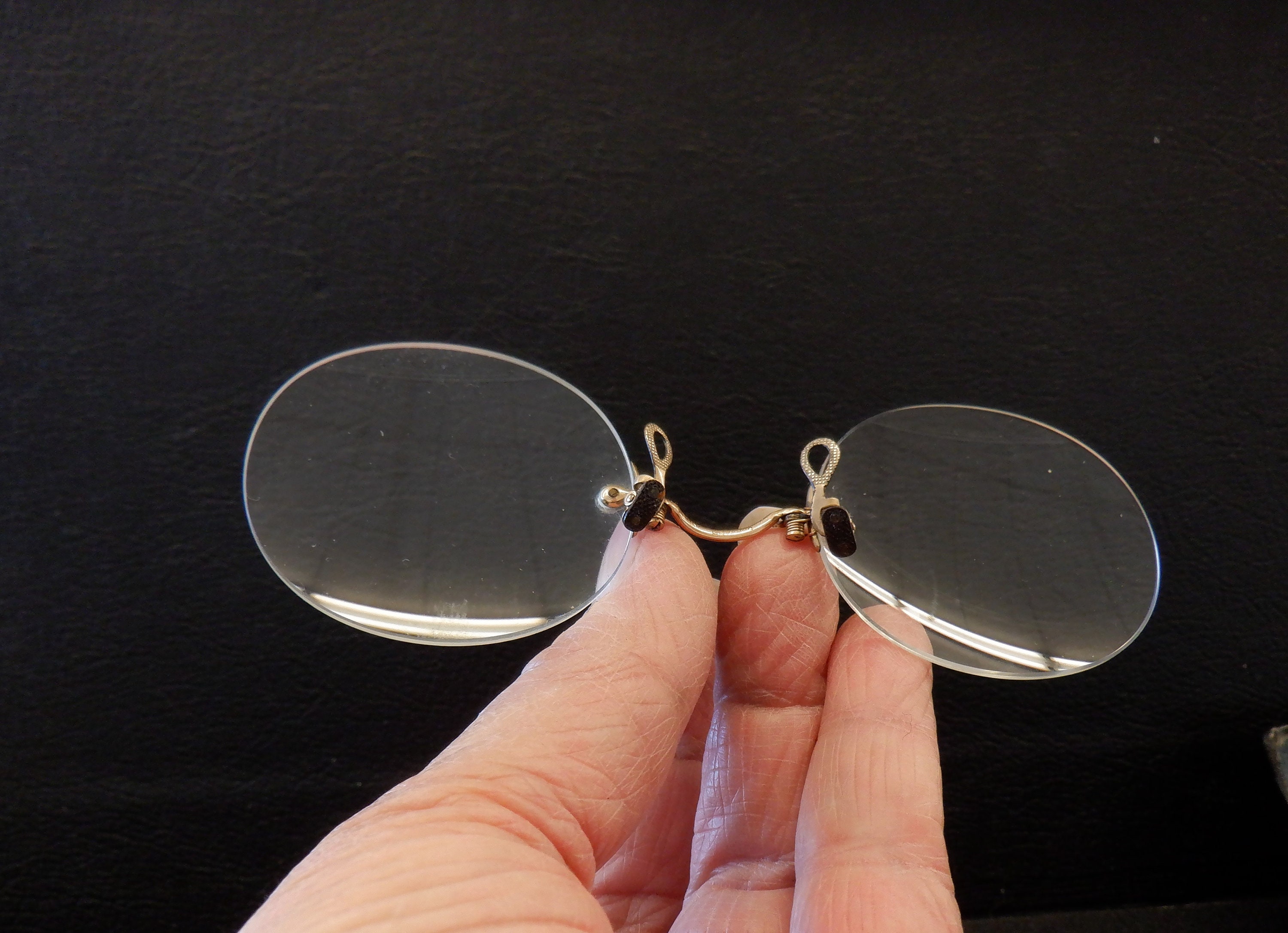 Antique Spring Nose Clip Glasses - Etsy