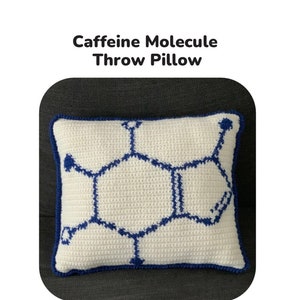 Crochet Pattern: Caffeine Molecule Throw Pillow, PDF - Etsy