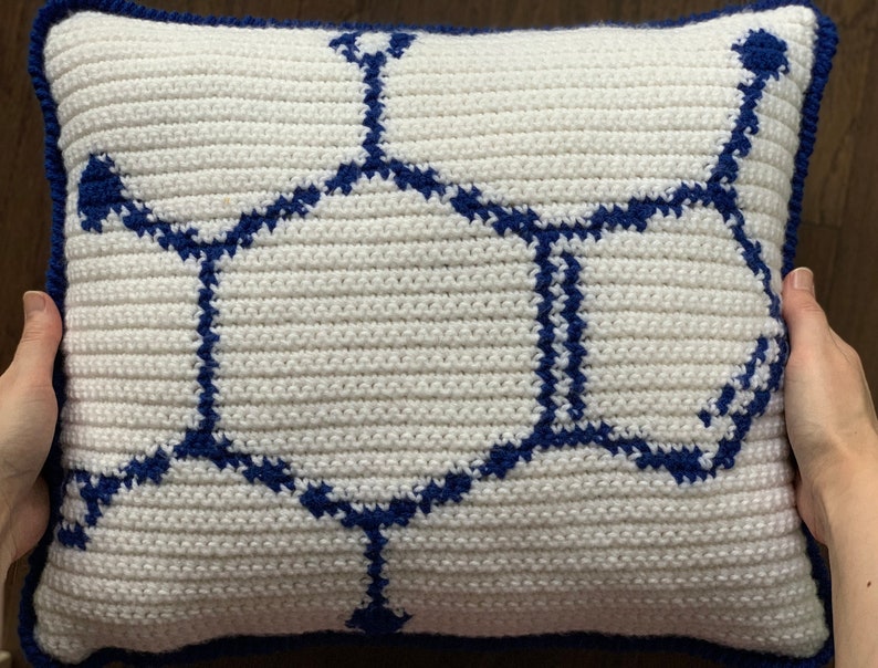 Crochet Pattern: Caffeine Molecule Throw Pillow, PDF - Etsy