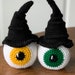 Crochet Pattern: Focus Pocus, the Eyeball Wizard, PDF (halloween Decor ...