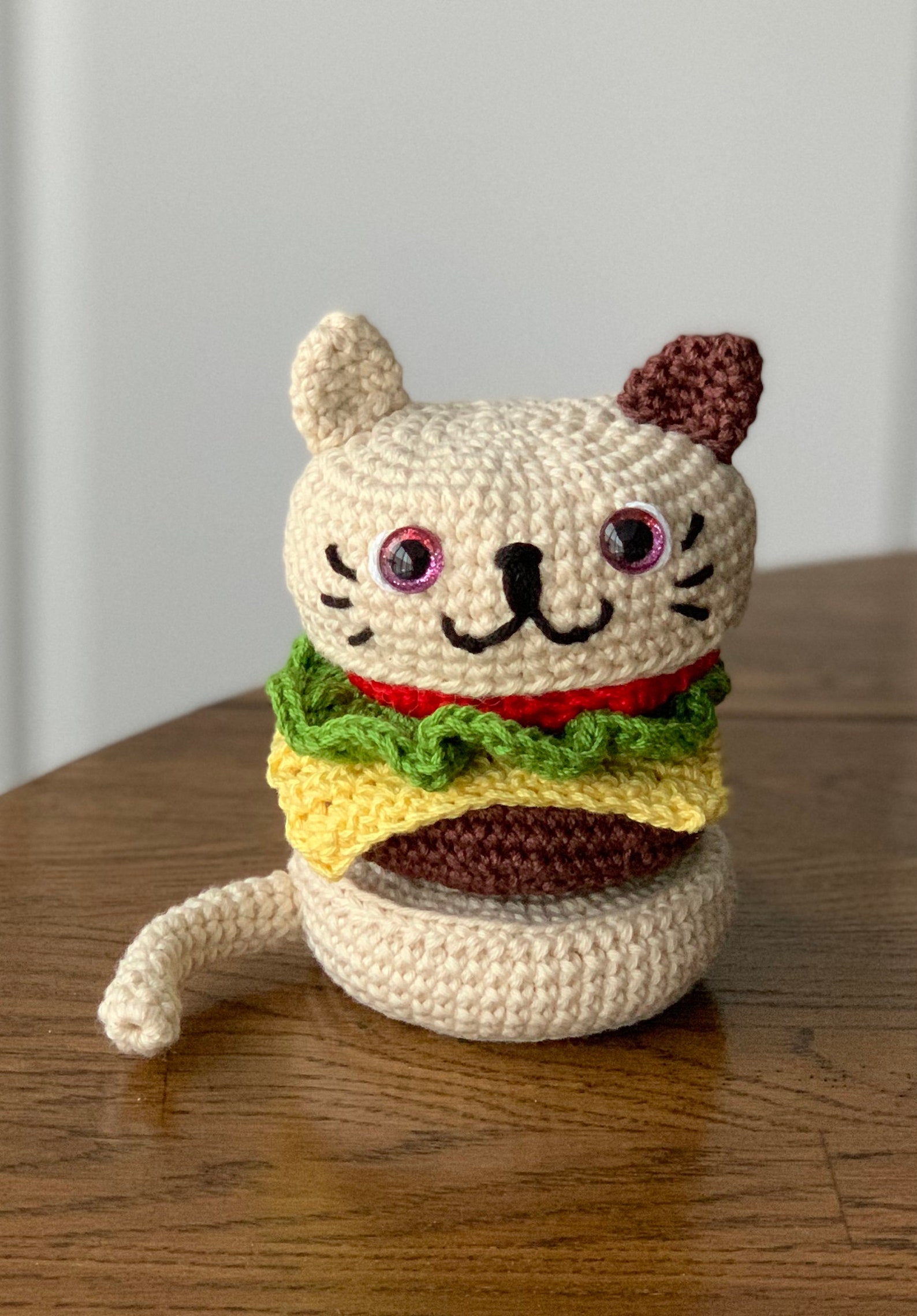 Crochet Pattern: Purrger, the Cat Burger, PDF - Etsy