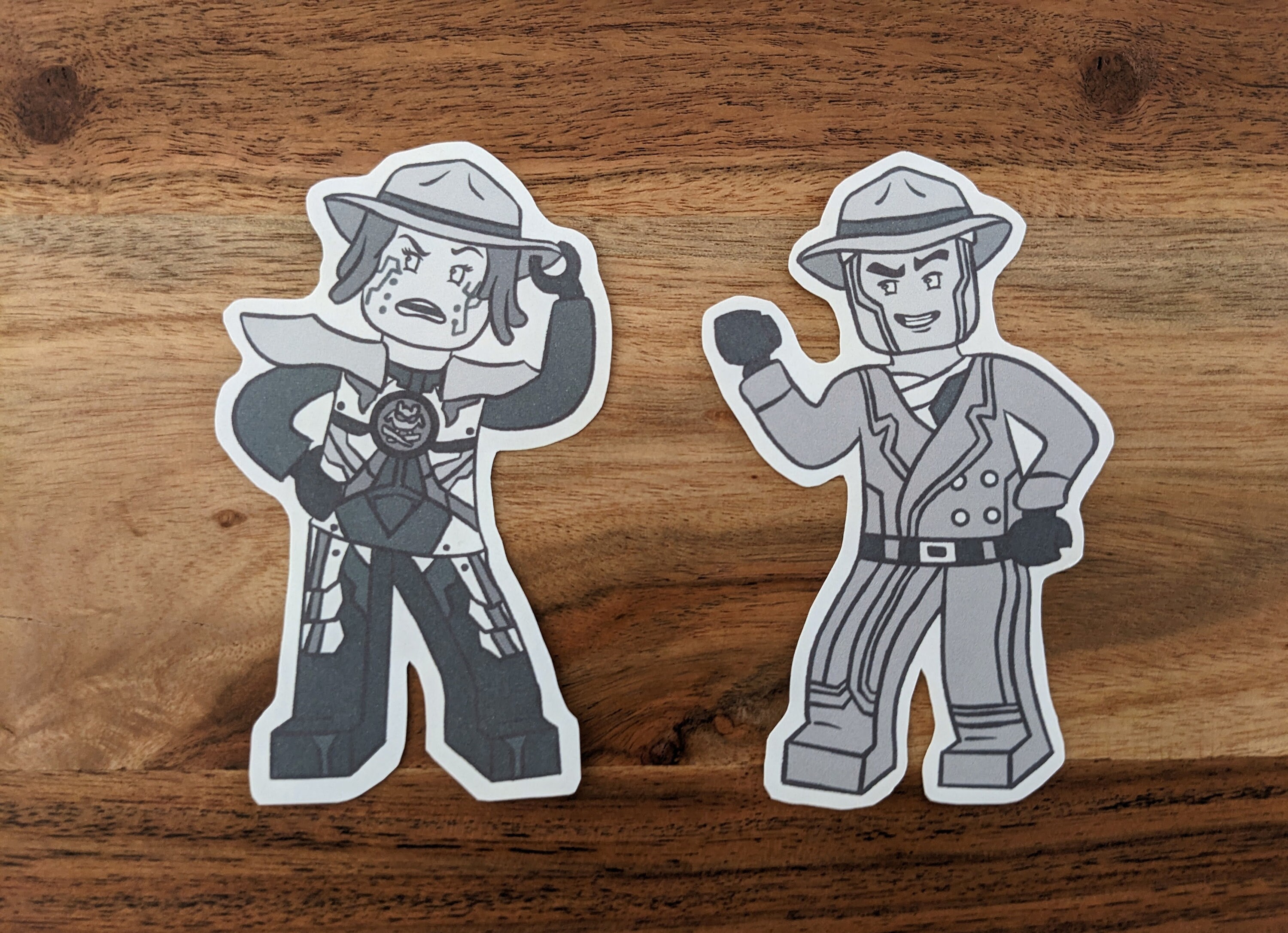 Pixal and Zane Lego Ninjago Confidential Detective Sticker Set - Etsy