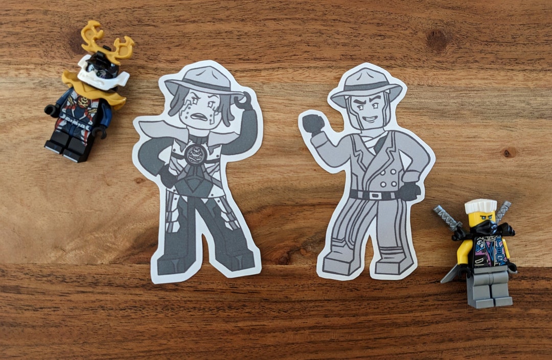 Pixal and Zane Lego Ninjago Confidential Detective Sticker Set - Etsy