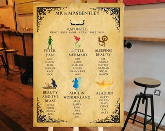 Sleeping Beauty Seating Chart Template - Etsy